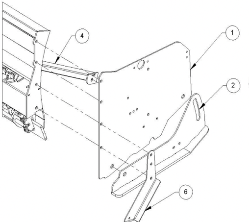 Metal Pless Part# LB/D36/6-9: 012-14-0195 Brace – Storm Equipment